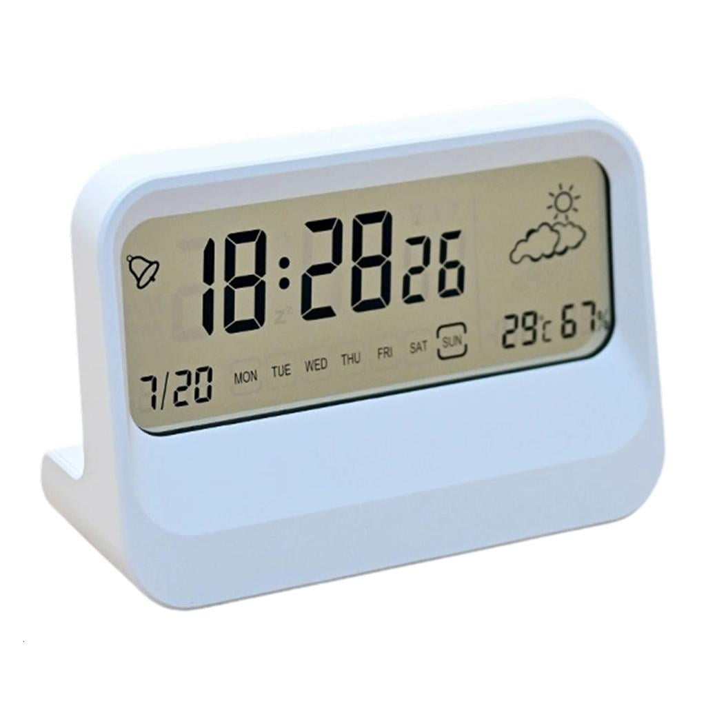 Ciwanning Alarm Clock for Bedroom Digital Desk Clock Bedside Nightstand ...
