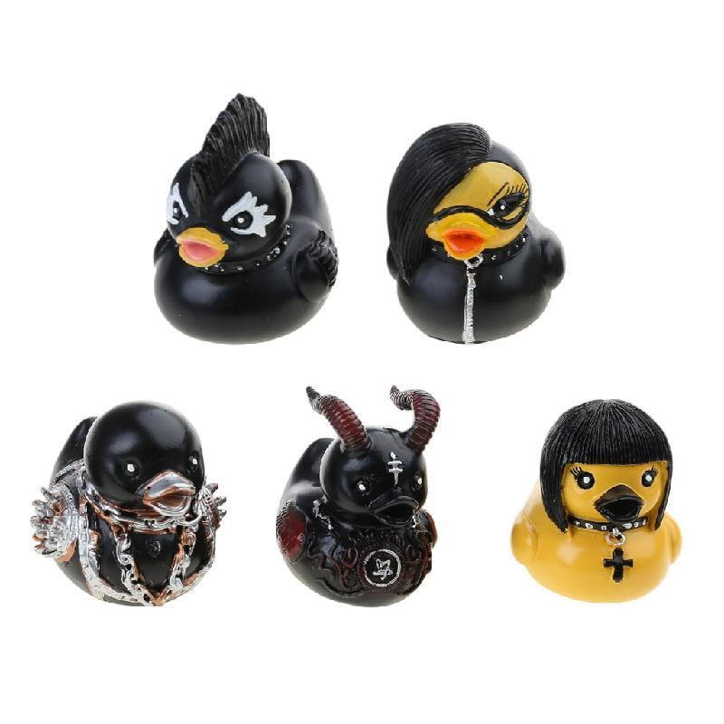 Ciwanning Alternative Duck Figures Punk Duck Figures Resin Duck Statue ...
