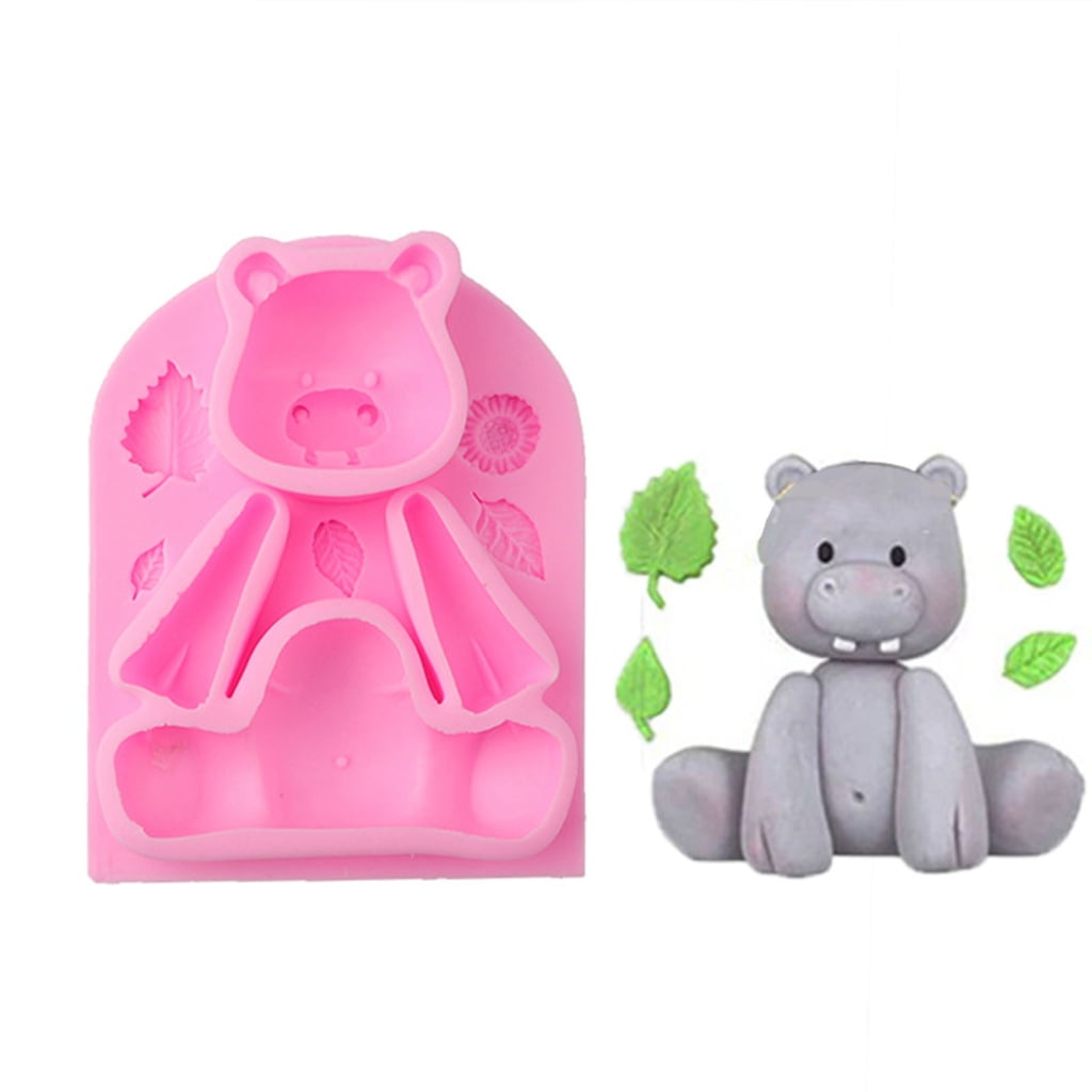 Ciwanning Animal Silicone Fondant Mold Monkey Rabbits Cake Decoration ...