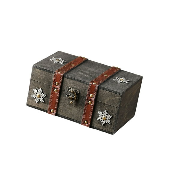 Ciwanning Antique Wooden Storage Box With Lock For Jewelry Organization ...