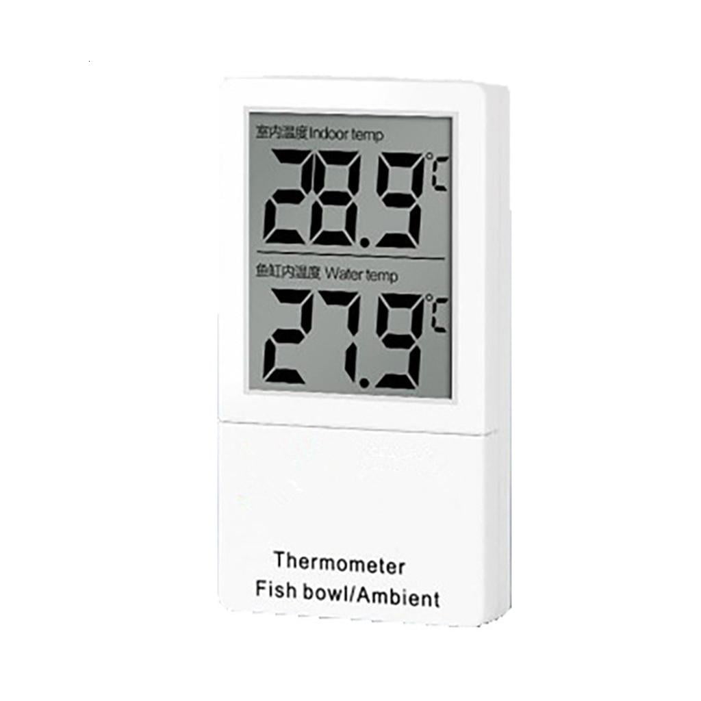 Ciwanning Aquarium Accurate Thermometer LCD Digital Fish for Tank ...