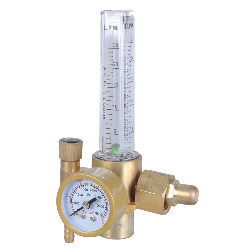 Ciwanning Argon Pressure Reducer Regulator Flowmeter /8 Male Thread ...