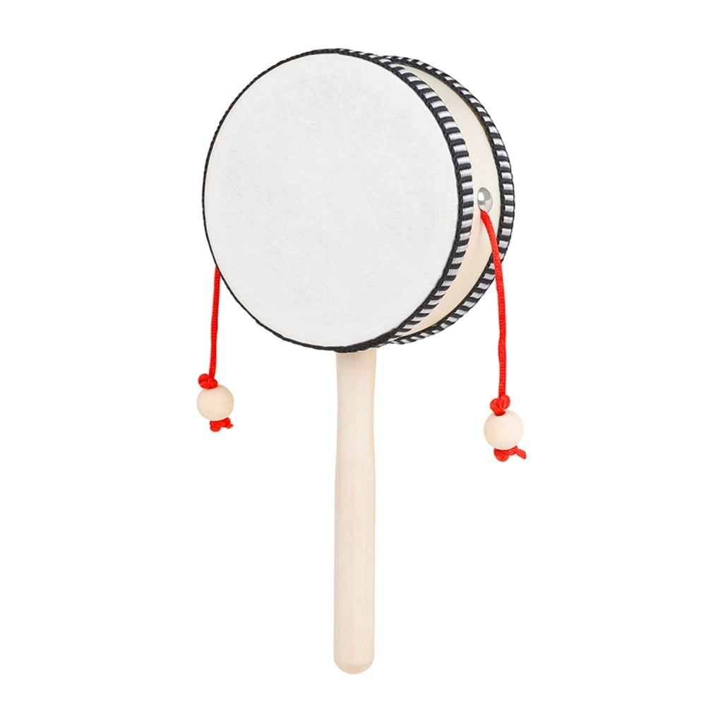 Ciwanning Baby Toy Wooden Musical Rattle Toy Unfinished Wooden Rattle ...