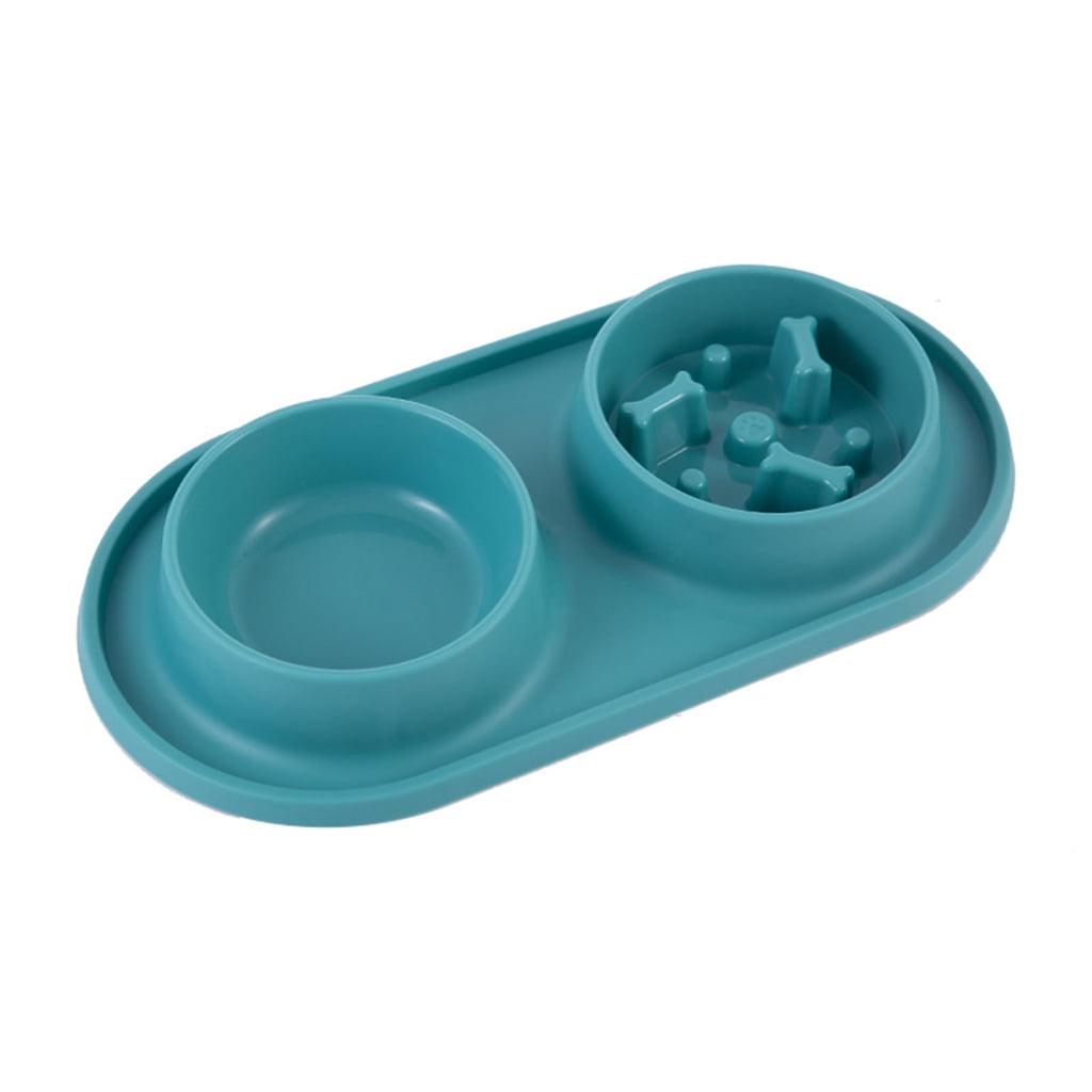 Ciwanning Bowl Raised Food Bowls Dish Set with No-Spill Food Water ...