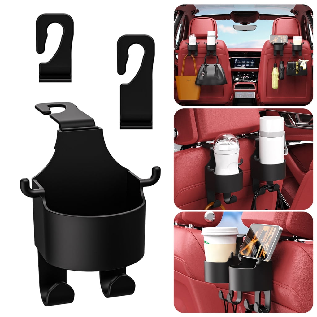 Ciwanning Car Back Seat Hanging Mount Cup Holder with Hook Drink ...