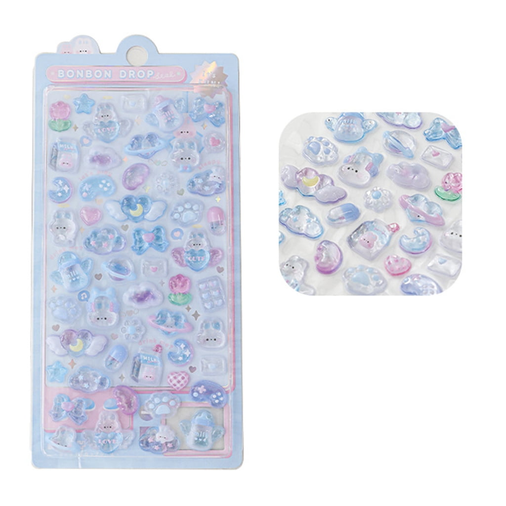 Ciwanning Cartoon Animal Stickers Cartoon 3D Stickers Nails Art Decals ...
