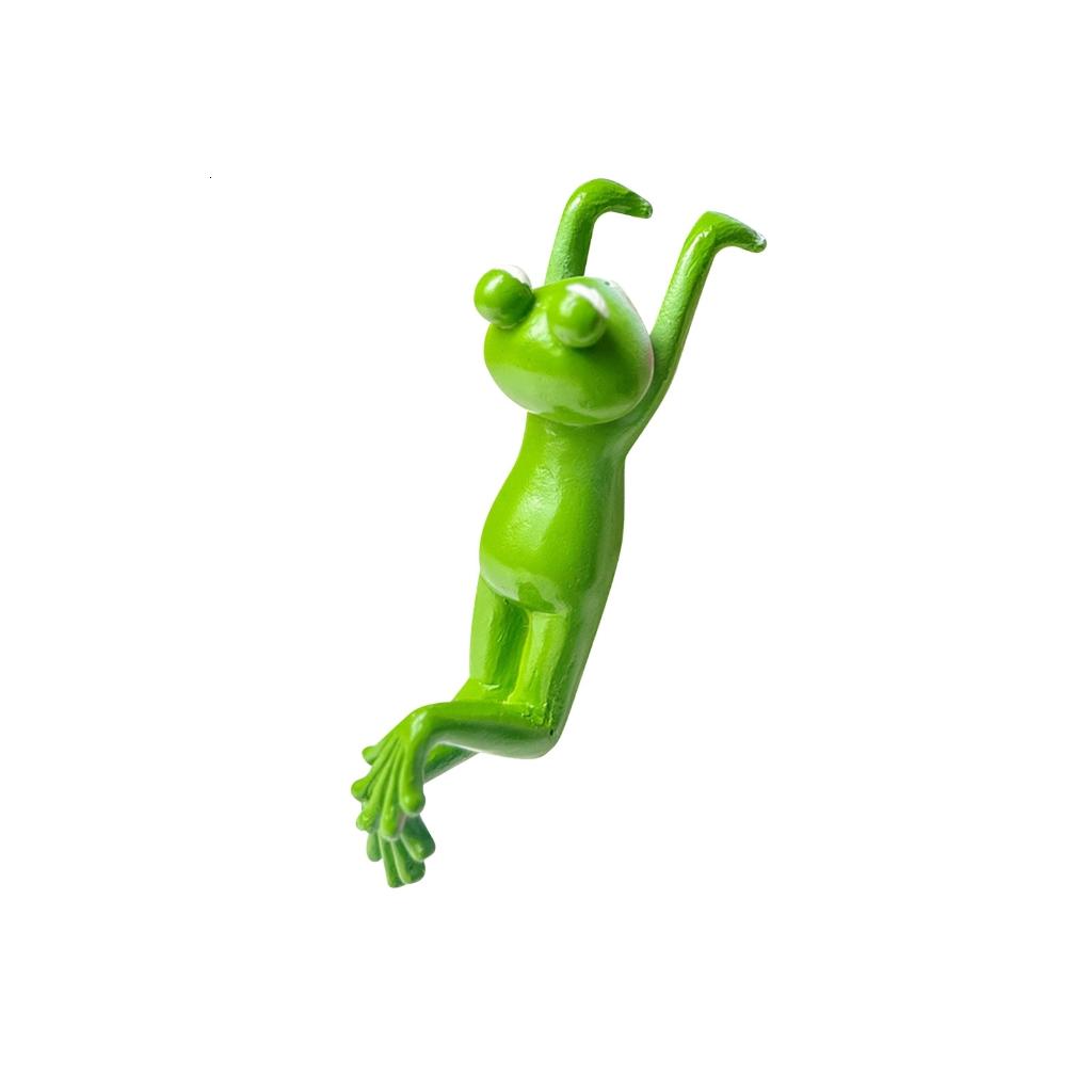 Ciwanning Cartoon Frogs Resins Statue Hanging Ornament Desktop Flower ...