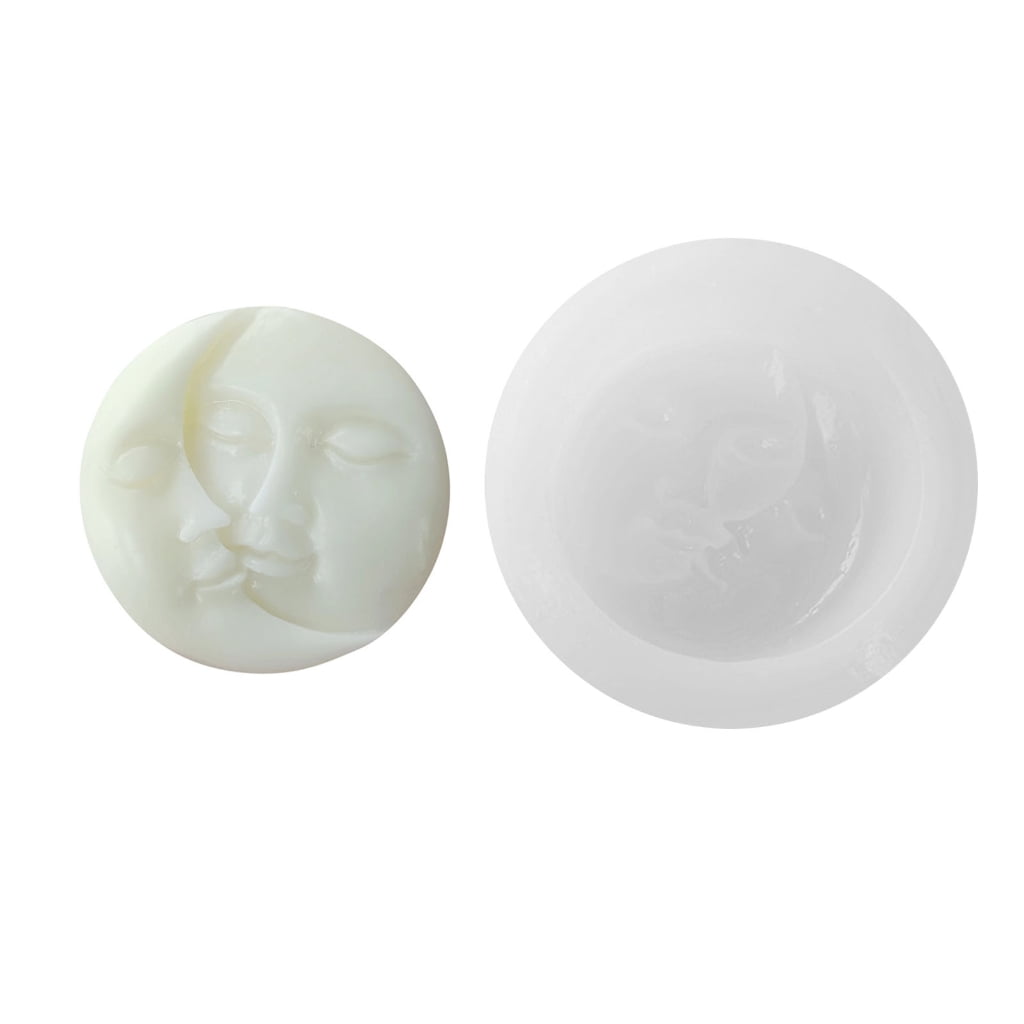 Ciwanning Cartoon Moon Face Scented Silicone Mold Epoxy Gypsum Handwork ...