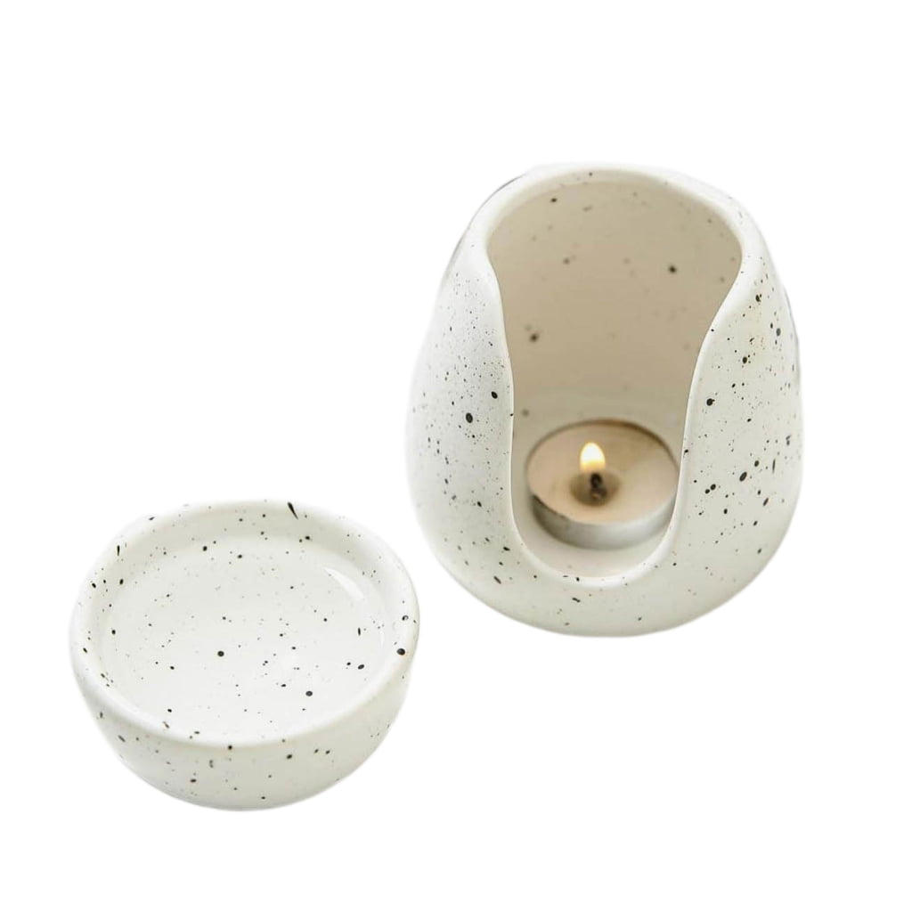 Ciwanning Ceramic Essential Oil Burners, Scent Melt Burners with Candle ...