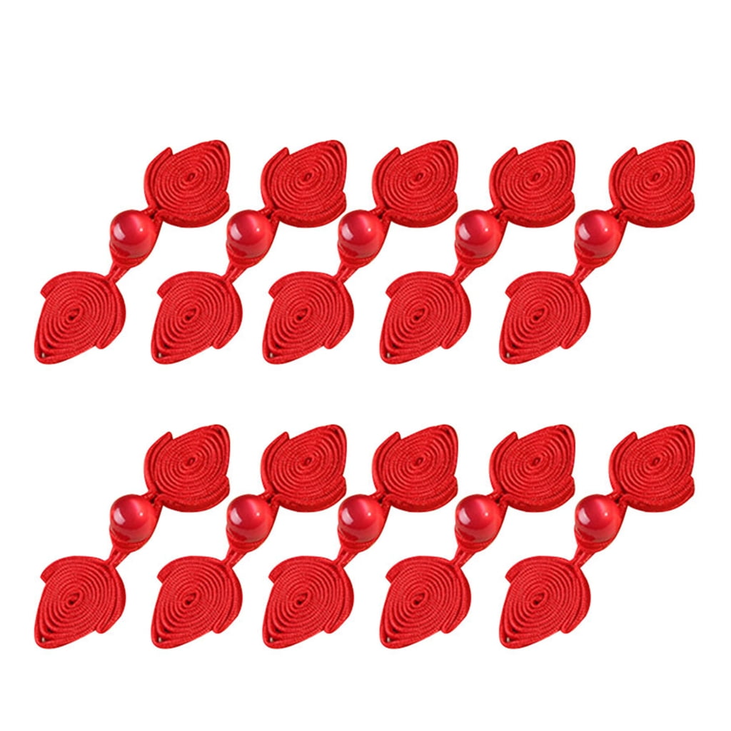 Ciwanning Chinese Closure Buttons Peach Heart Chinese Knots Buttons ...