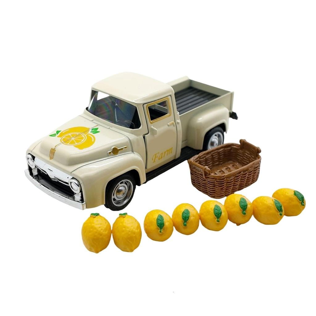 Ciwanning Classical Lemon Theme Alloy Truck Model Vehicle Decoration ...