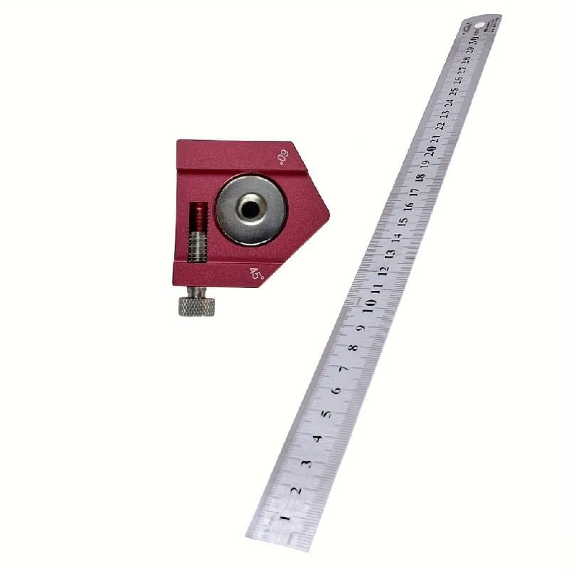 Ciwanning Clear Scale Aluminium Angles Ruler Suitable for Accurate ...
