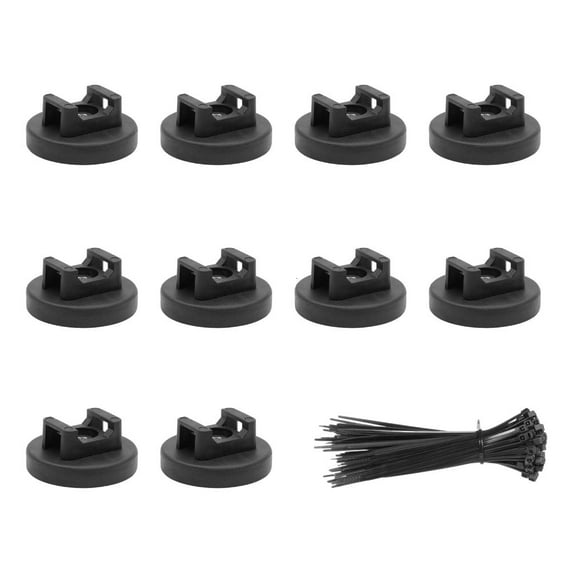 Ciwanning Complete Cable Management System Magnetic Holders & Zip Tie ...