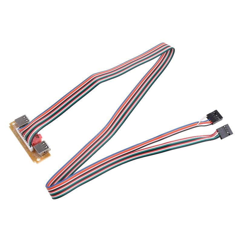 Ciwanning Computer Chassis USB Front Panel HUB Microphone & Earphone ...