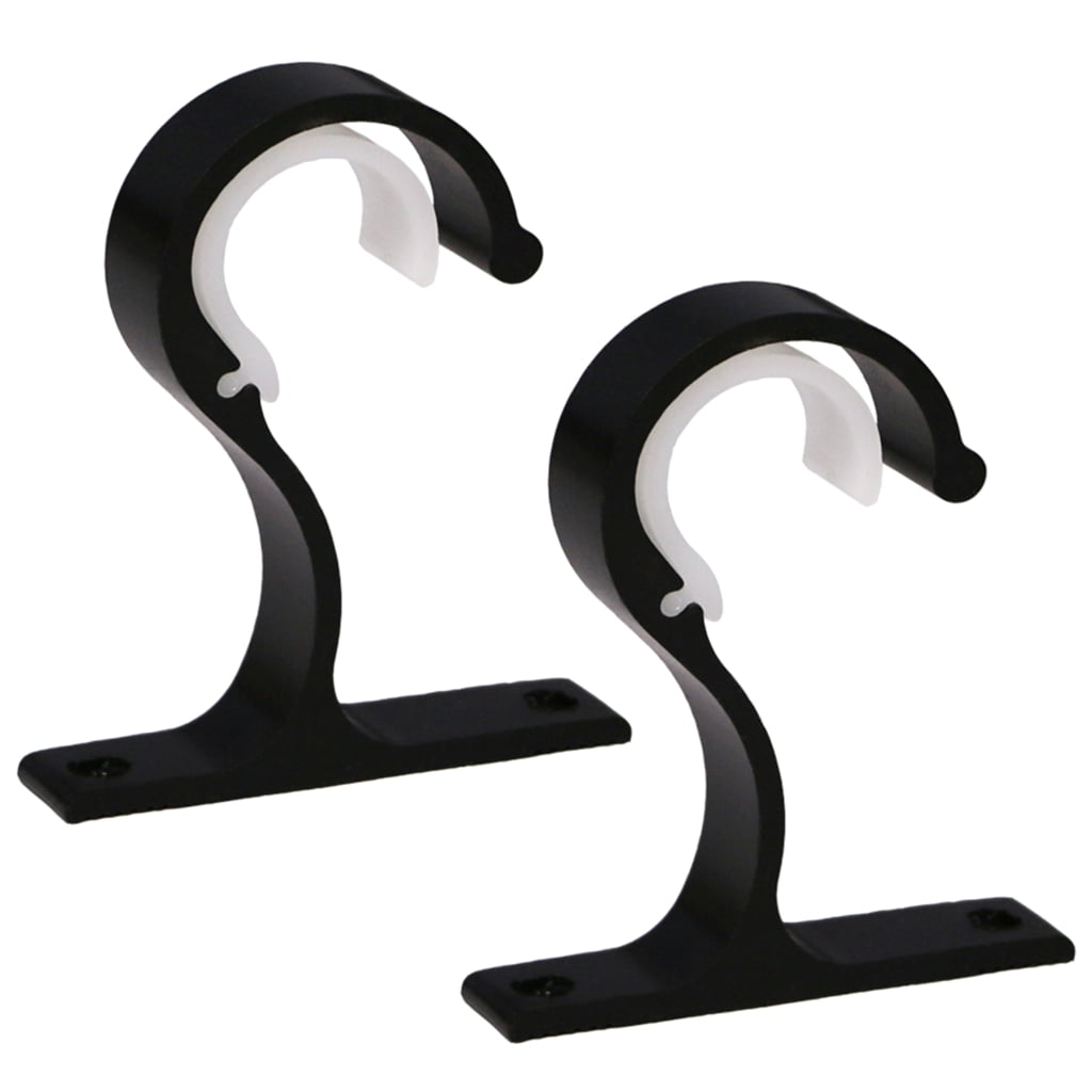 Ciwanning Curtain Rod Brackets Aluminum Alloy Fixing Rod Holder with ...