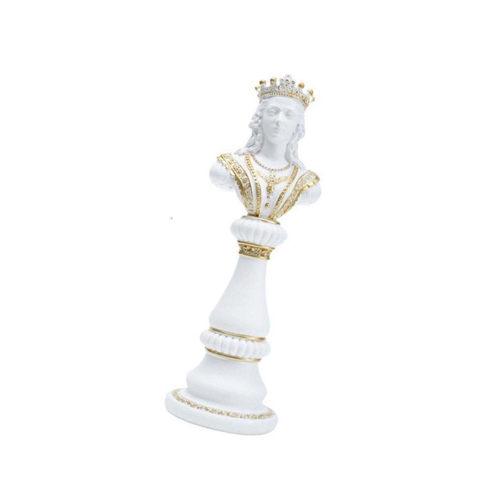 Ciwanning Decorative Resin Chess Queen/King/Horse Figure Chess Statues ...
