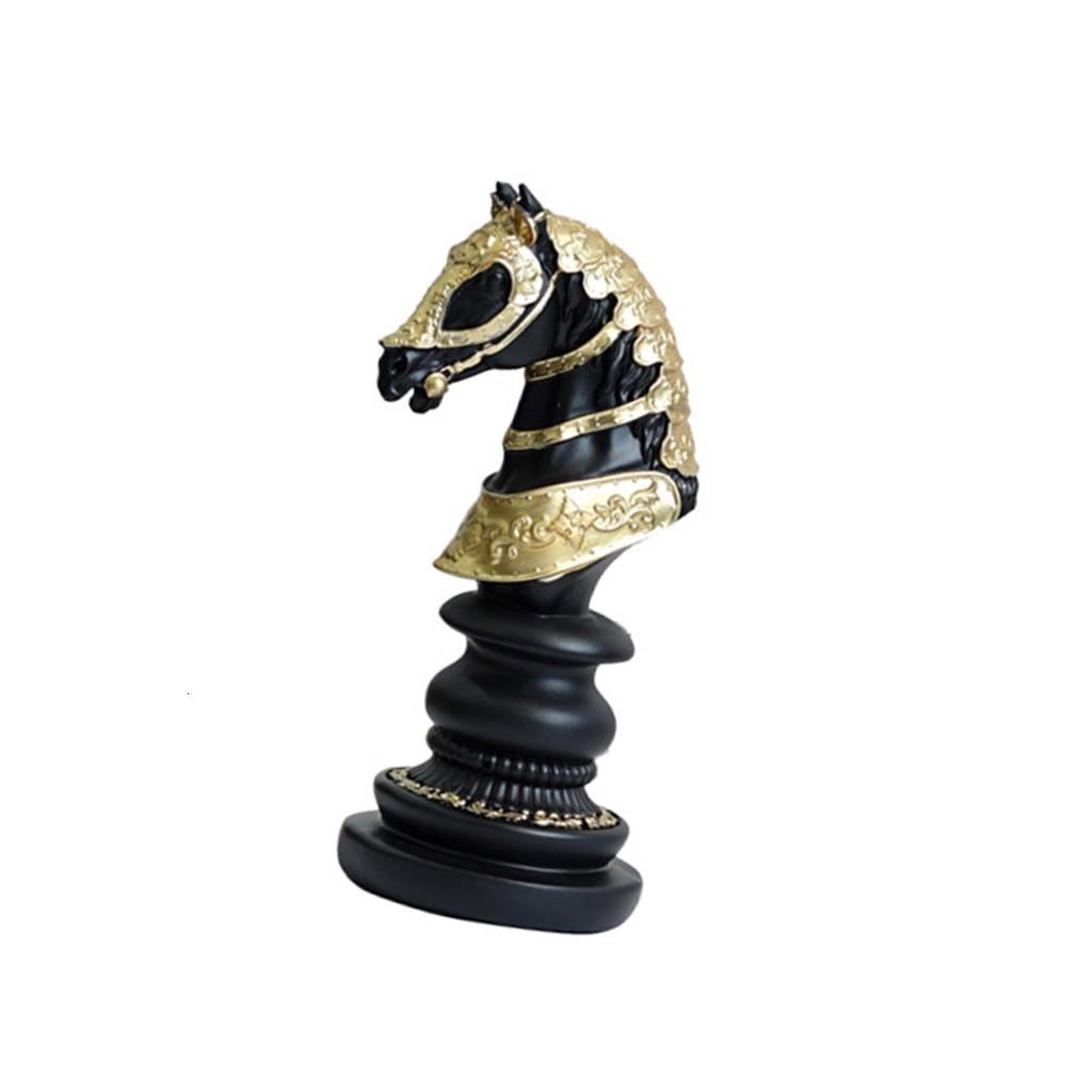 Ciwanning Decorative Resin Chess Queen/King/Horse Figure Chess Statues ...