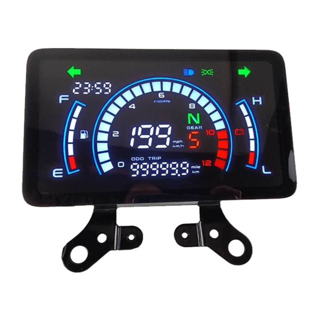 Ciwanning Digital Speedometer Dashboard Suitable for 150 12V Motorcycle ...