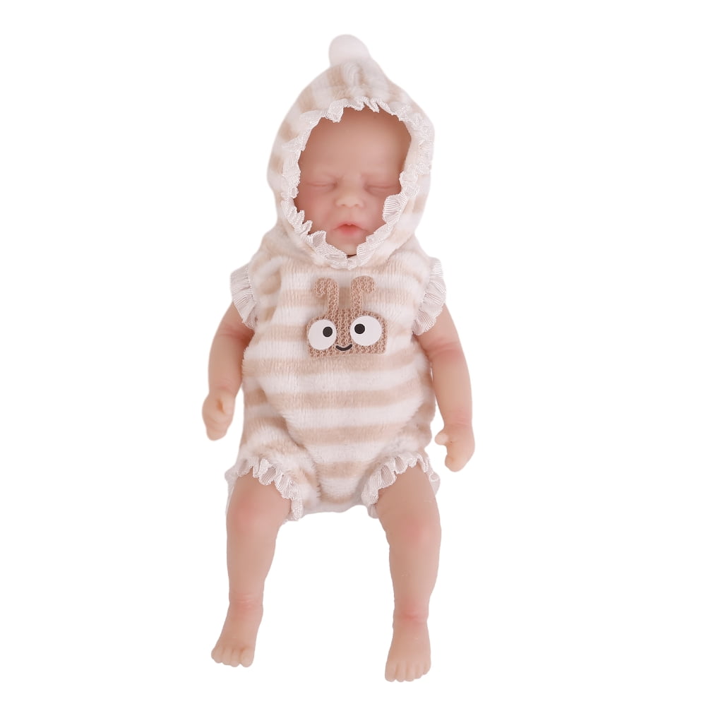 Ciwanning Doll Eyes Close Boy 6.3inch Baby Toy Soft Silicone Soft Body ...