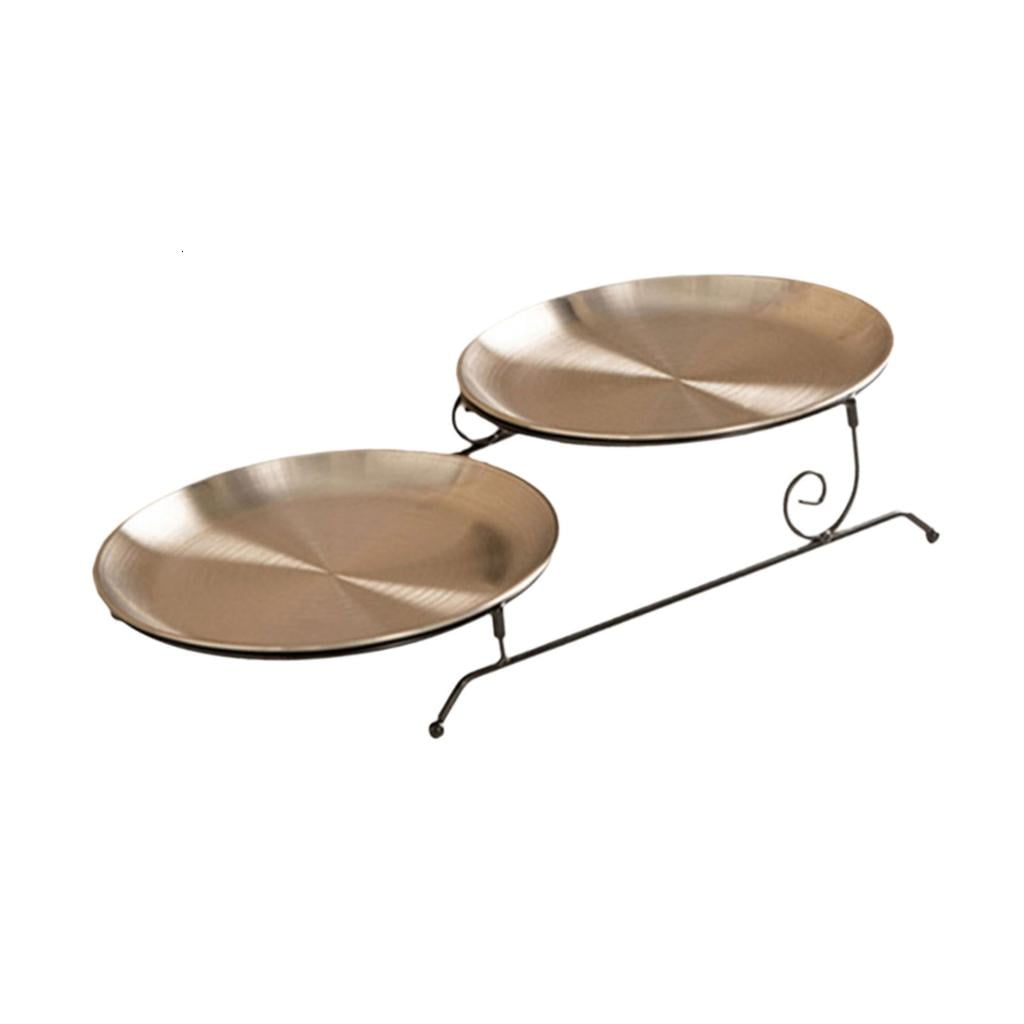Ciwanning Double Layers Cake Stand Food Storage Rack Elegant Detachable ...
