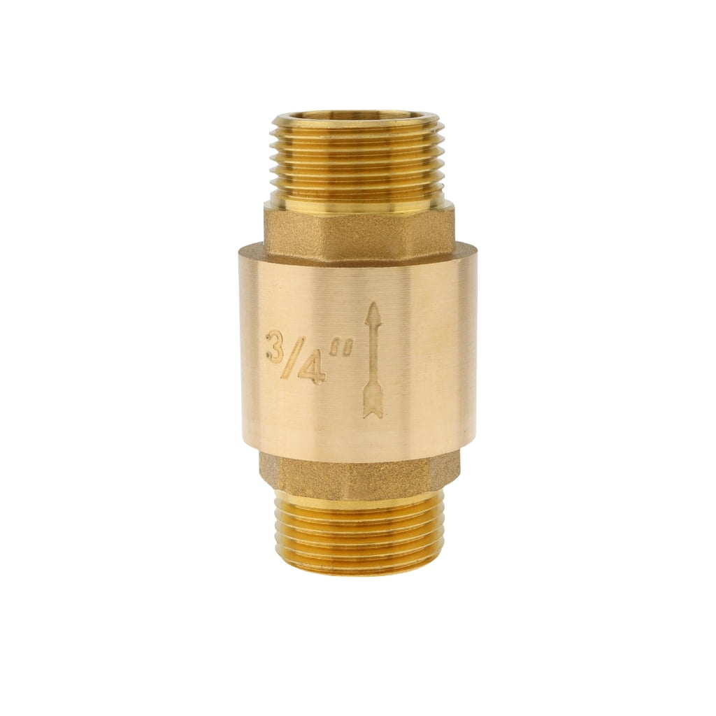 Ciwanning Efficient Brass 3/4 Inch In Line Spring Check Valves Male to ...
