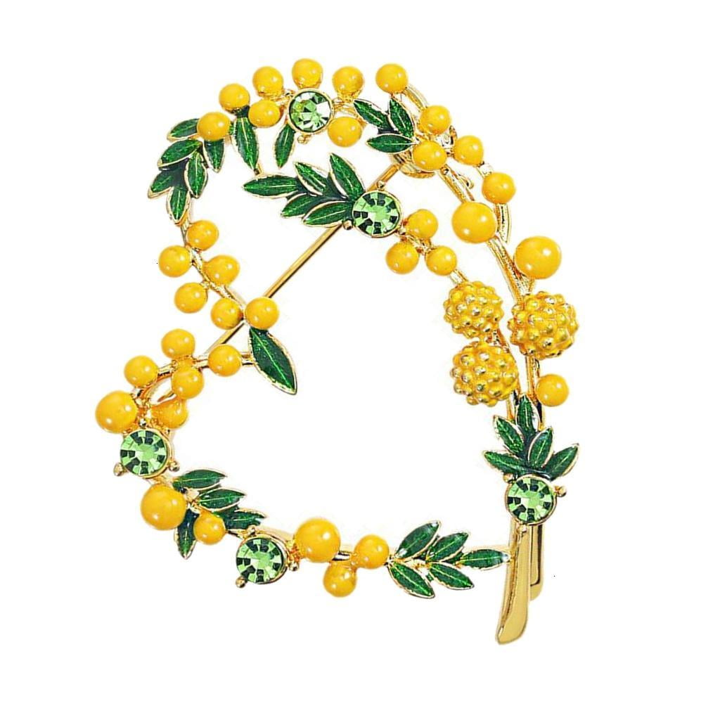 Ciwanning Elegant Fruit Leaf Brooch Pin Creative Brooch Unique Pins ...