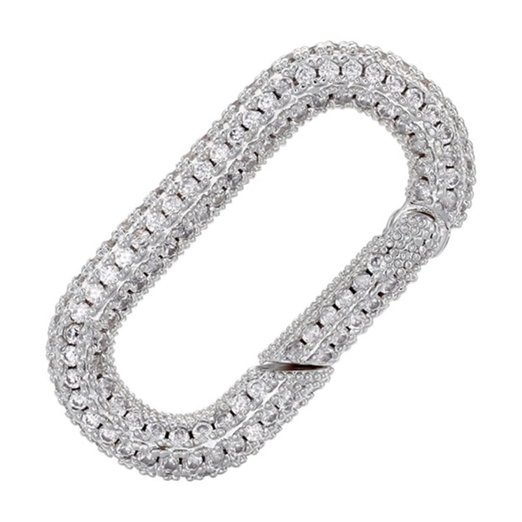 Ciwanning Elegant Gold/Silver Plated Brass Cubic Zirconia Geometric ...