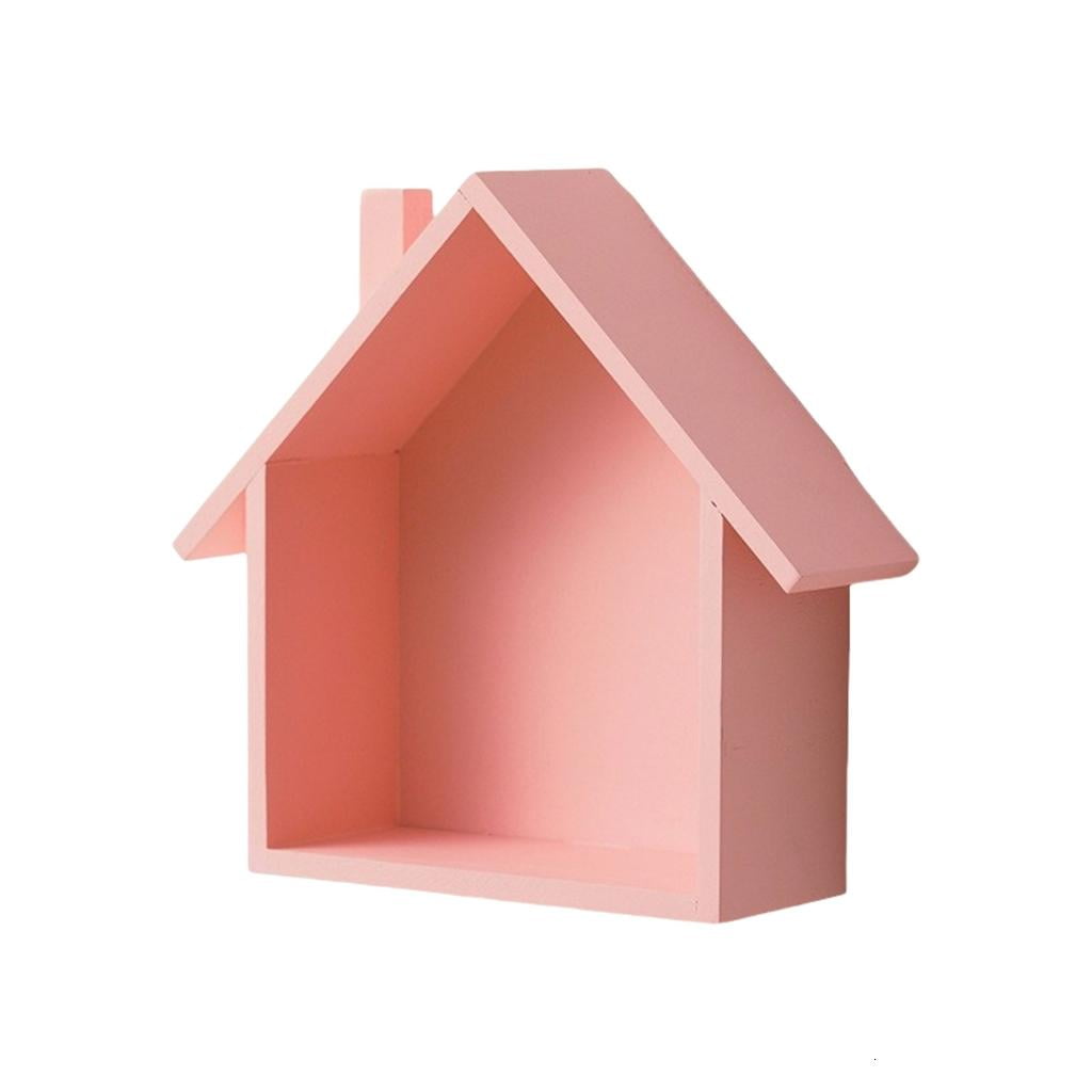 Ciwanning Elegant Sturdy Wood Houses Display Shelf With Ample Storage ...