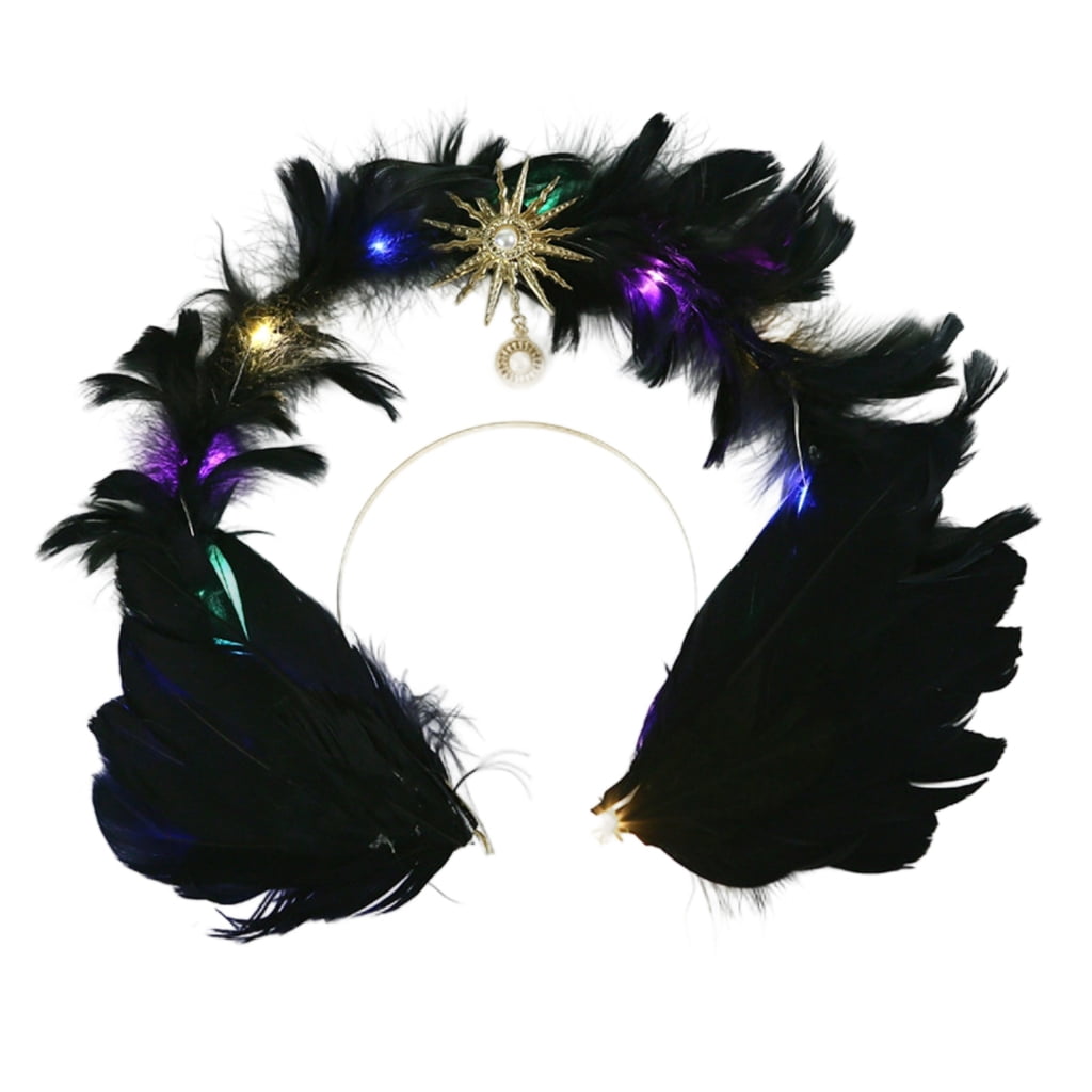 Ciwanning Enchanting Elegant Inspired Feathered Crowns for Costume ...