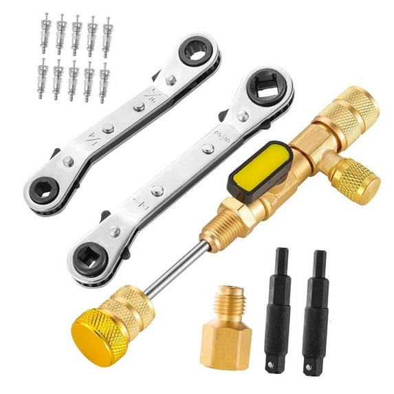 Ciwanning Ergonomic Valves Cores Removal Installation Tool With 4 In 1 ...