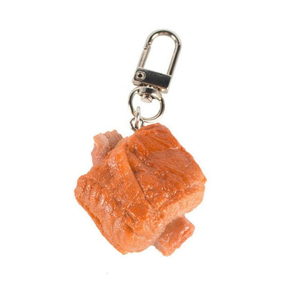 Ciwanning Eye Catching Key Chain Sweet and Sour Pork Rib Pendant ...