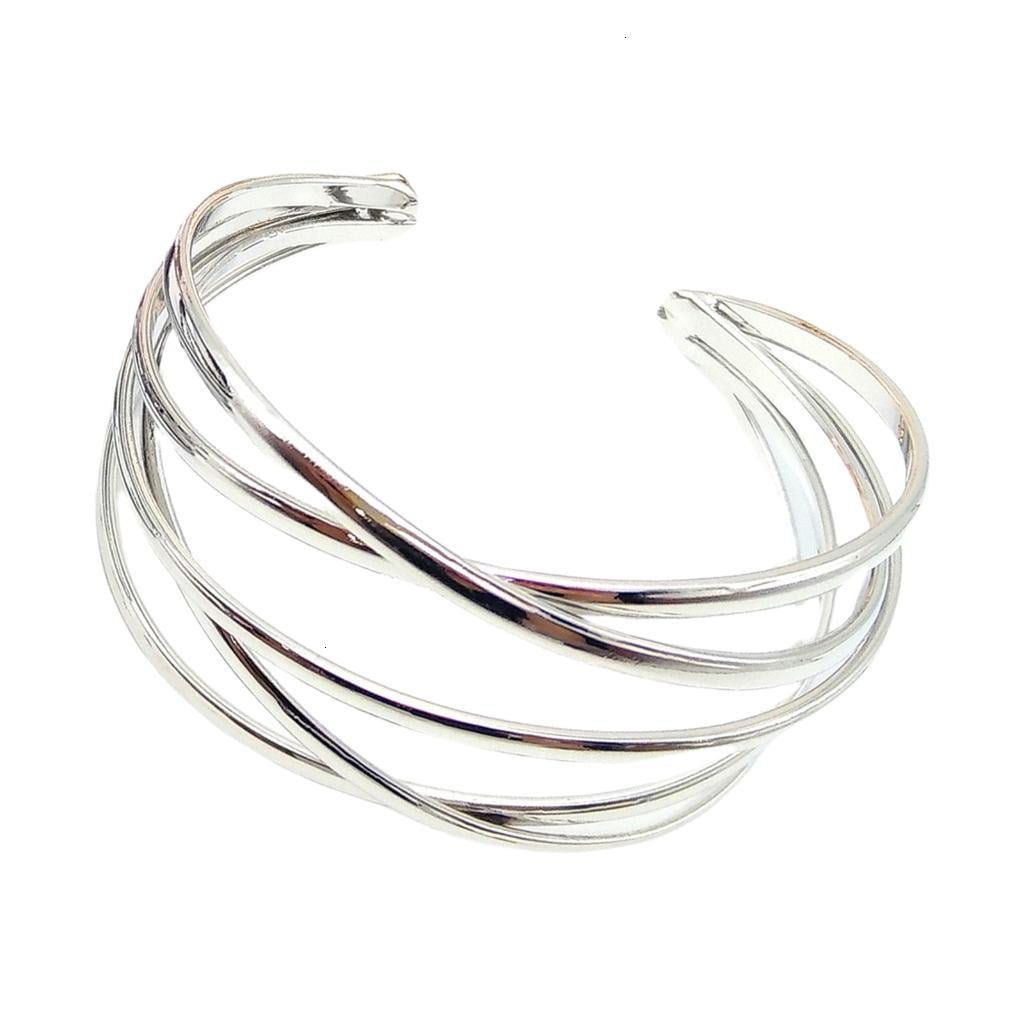 Ciwanning Fashionable Hollow Bangles Irregular Cuff Geometric Bracelets ...