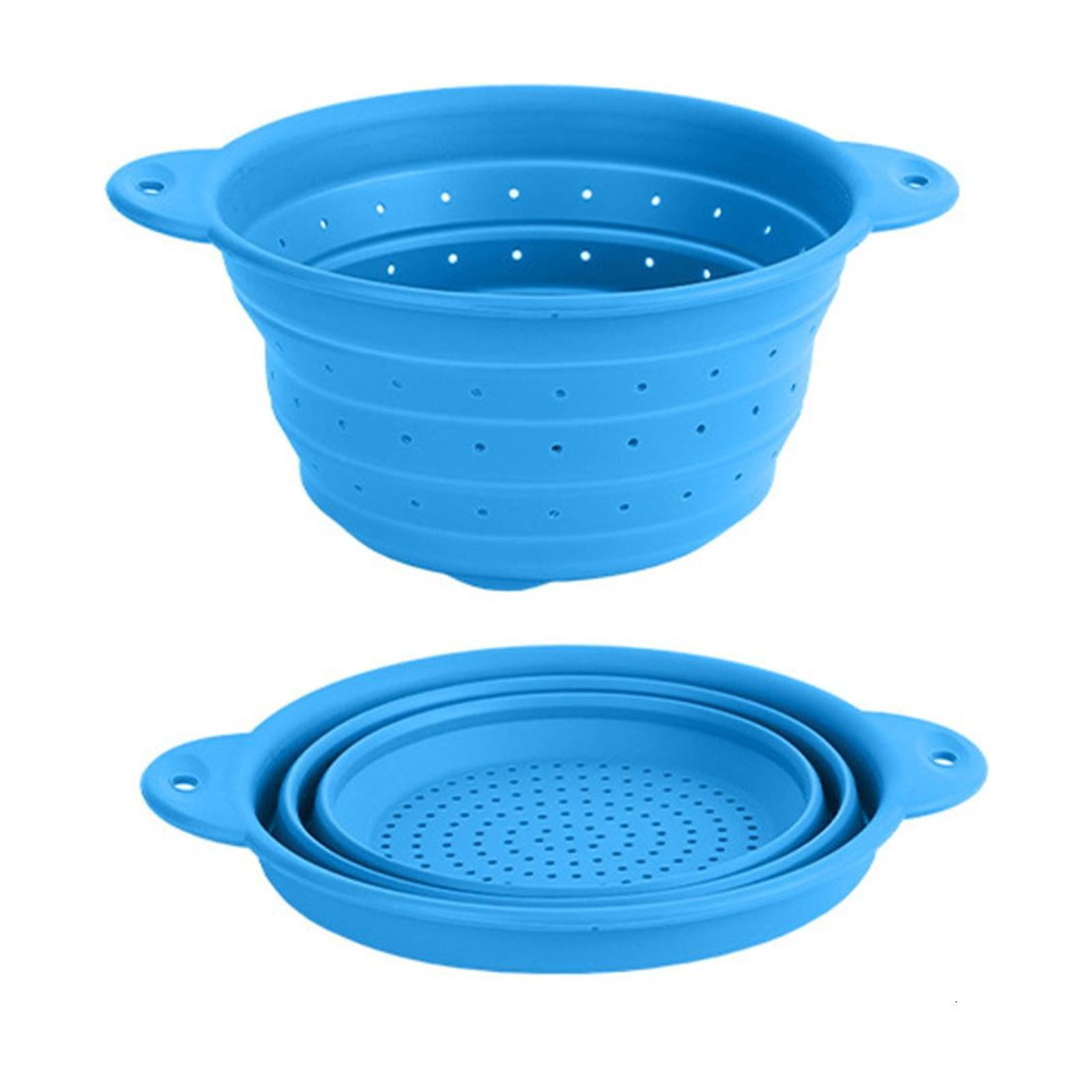 Ciwanning Kitchen Foldable Strainers With Handle Collapsible Washing ...