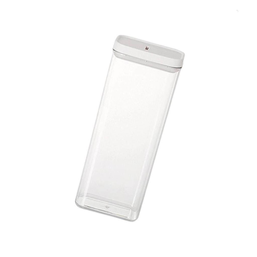 Ciwanning Food Safe Plastic Storage Jar with Leakproof Lid Kitchen ...