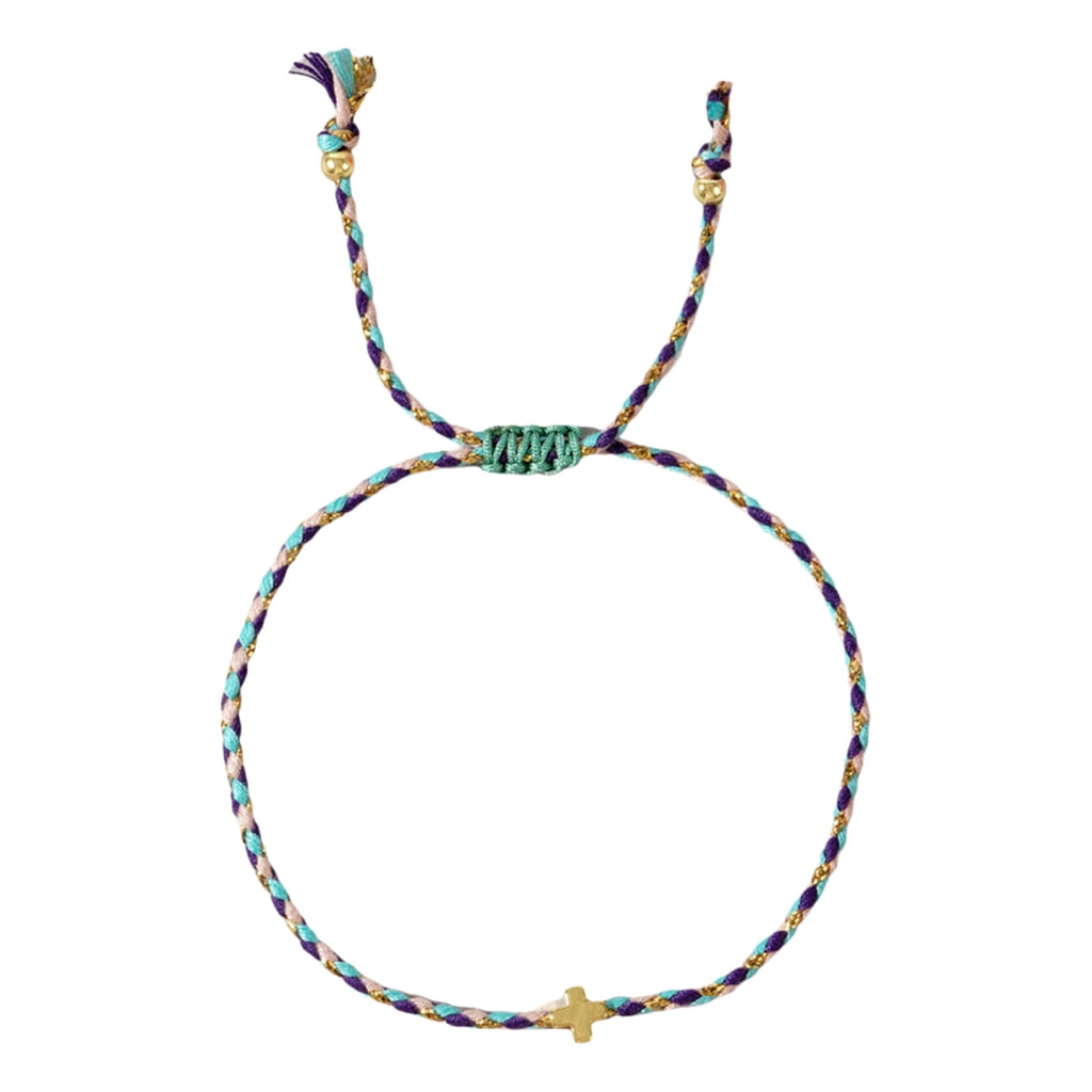 Ciwanning Four Color Sturdy Cotton Rope Crosses Bracelet In Styles ...
