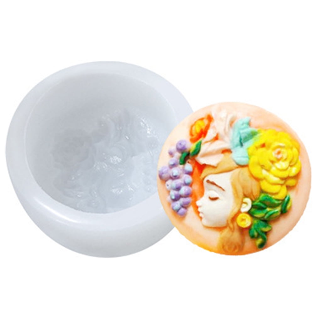 Ciwanning Girl Pattern Silicones Molds Fondant Fondant Cake Molds ...