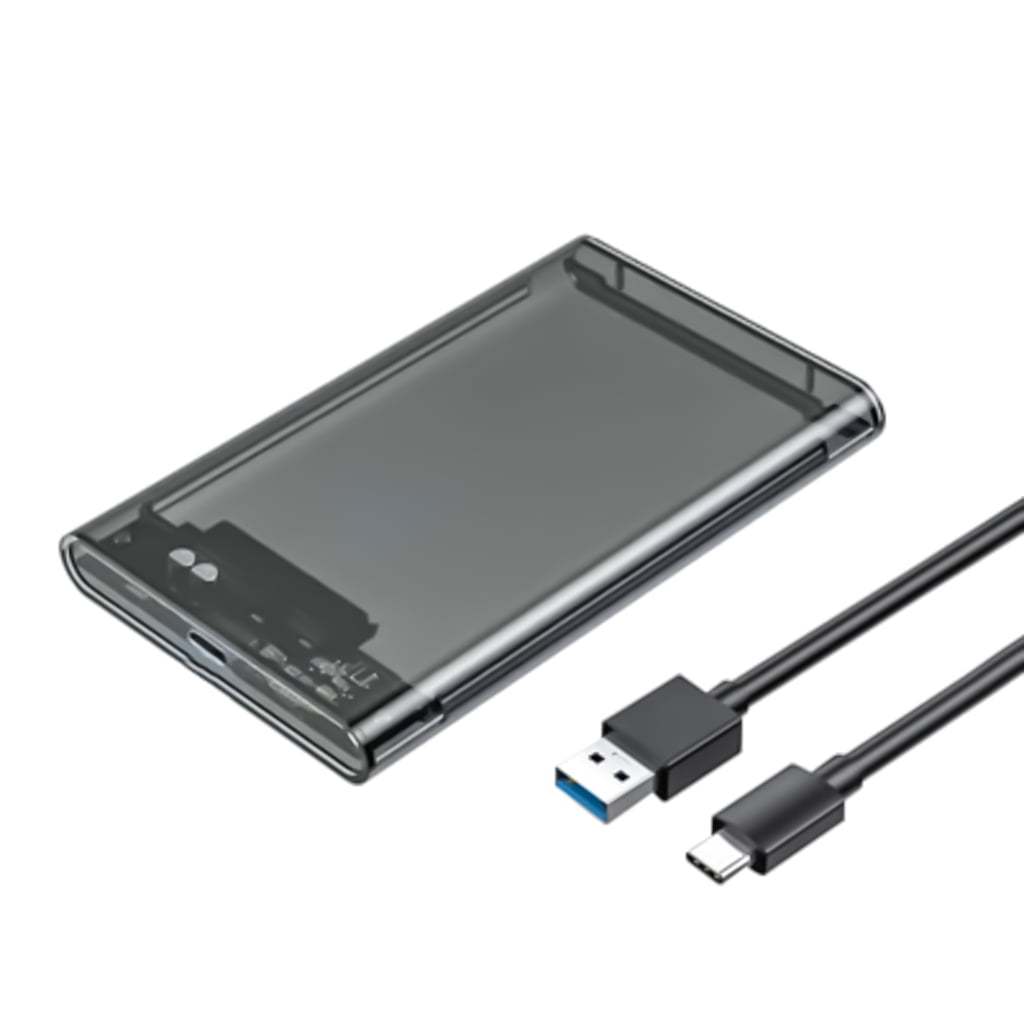 Ciwanning Gray 2.5Inch Hard Disc Enclosure for Wide Use Not Need Tool ...