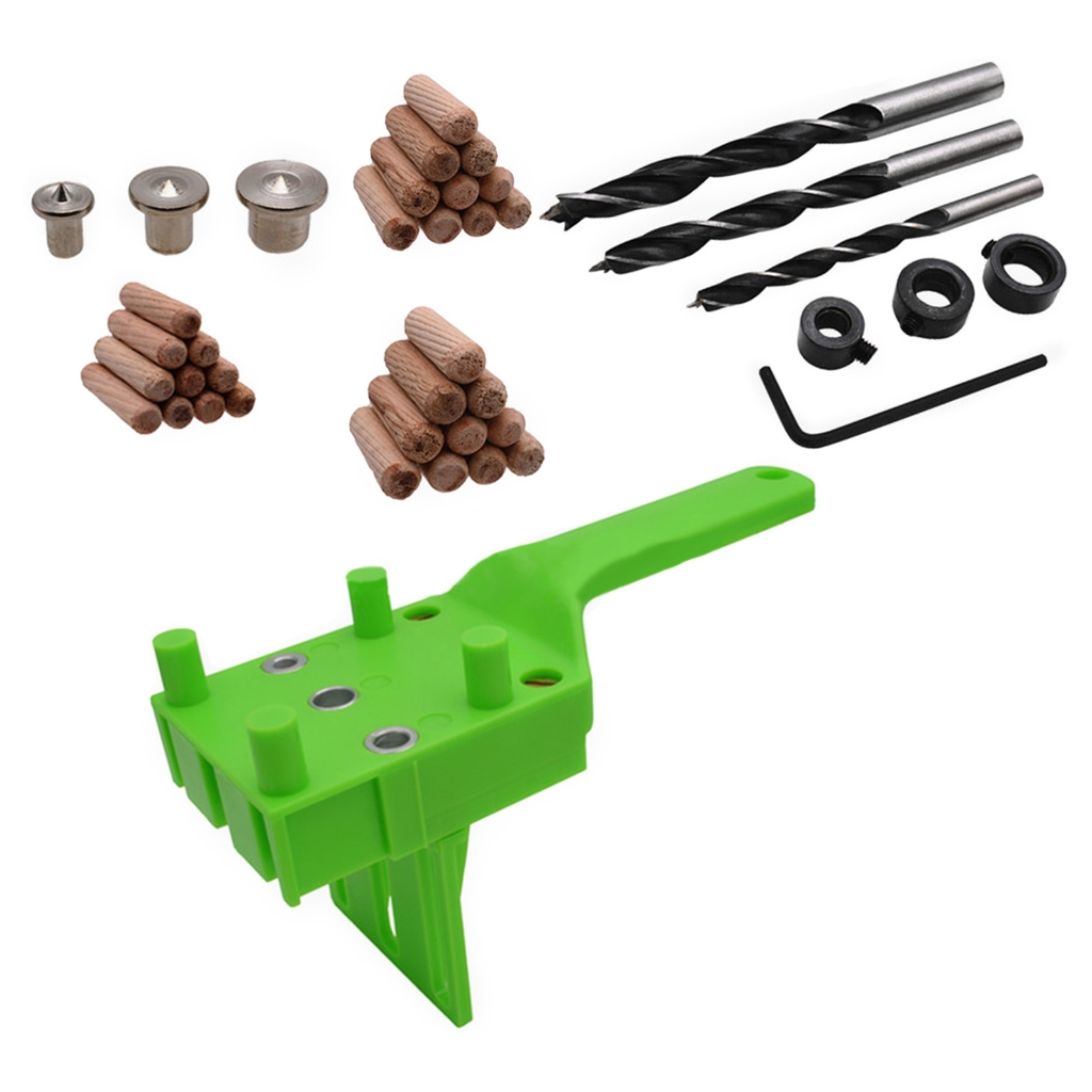 Ciwanning Handheld Dowel Jig Set with Drill Guide Block, Professional ...