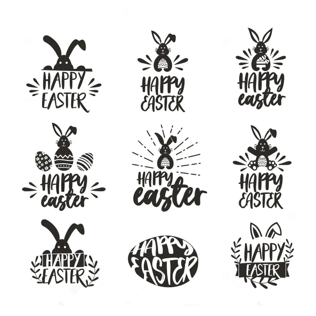 Ciwanning Happy Easter Clear Silicone Stamp for Invitation Card ...