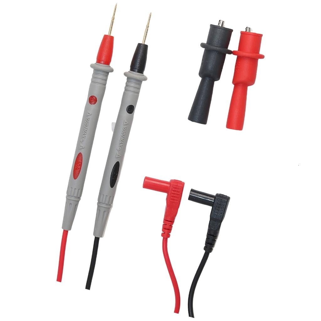 Ciwanning Heat Resistant Multimeter Test Leads Cable with Nonslip Grip ...