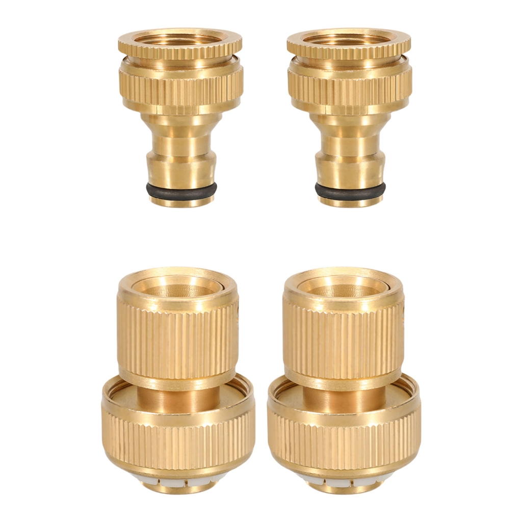 Ciwanning Heavy Duty Reinforced Brass Hose Joints Adapter Water Pipe ...