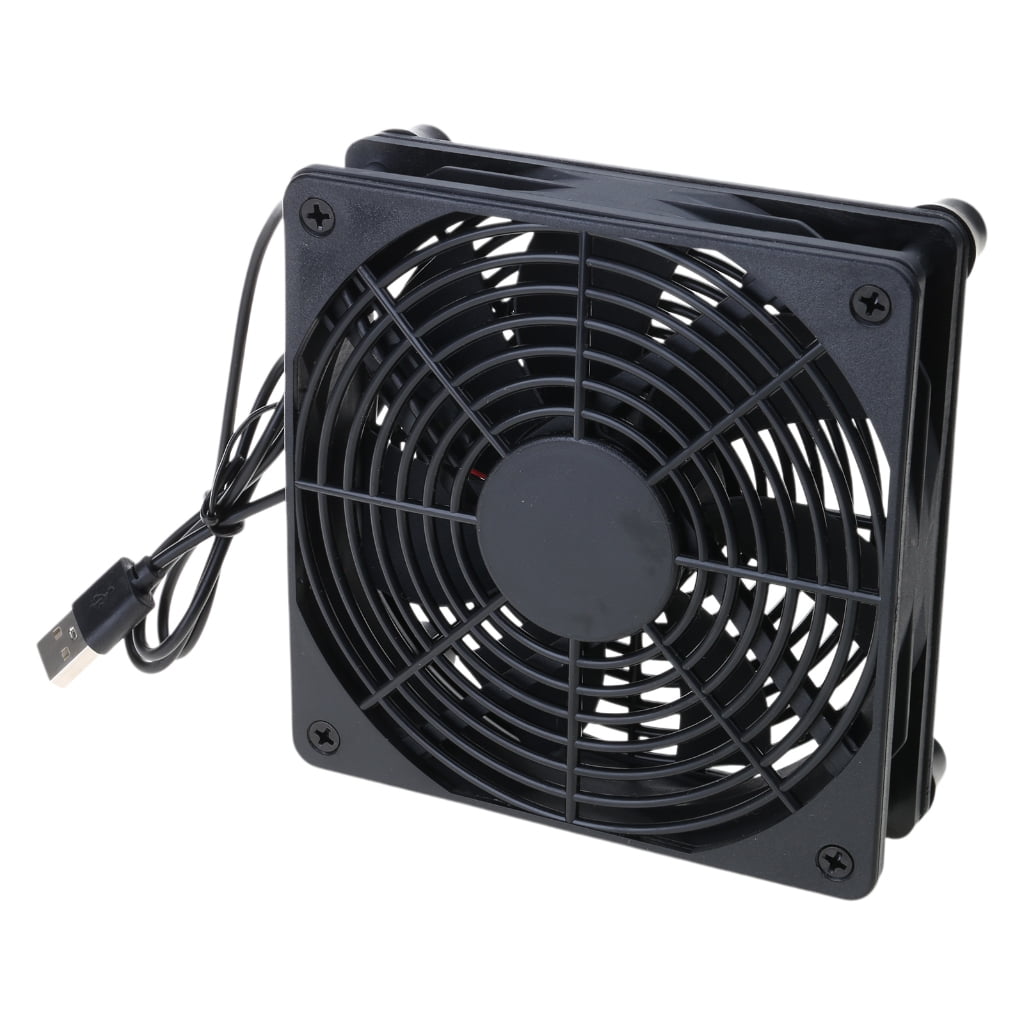 Ciwanning High Airflows 120mm USB Cooling Fan with Rubber Feet for ...