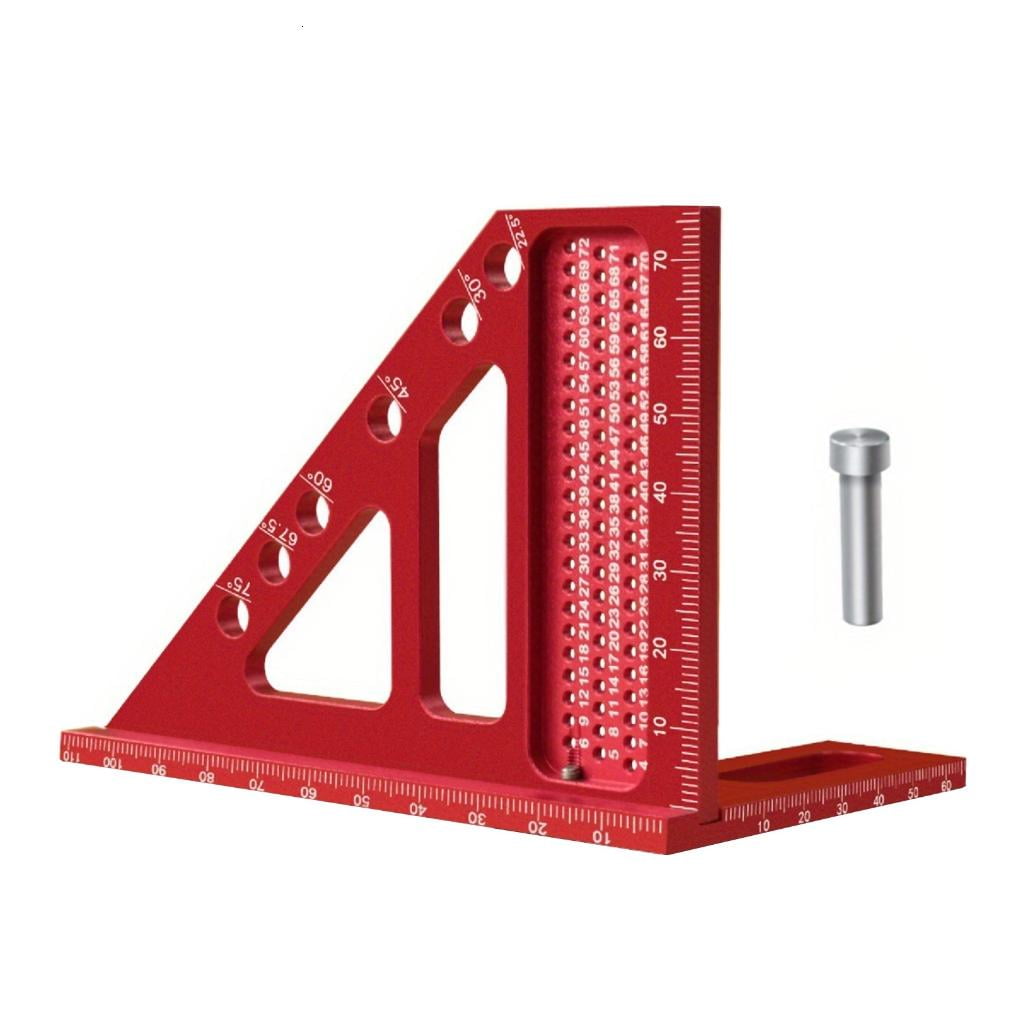Ciwanning High Precisions Aluminum Miters Square Ruler Multiple Angles ...