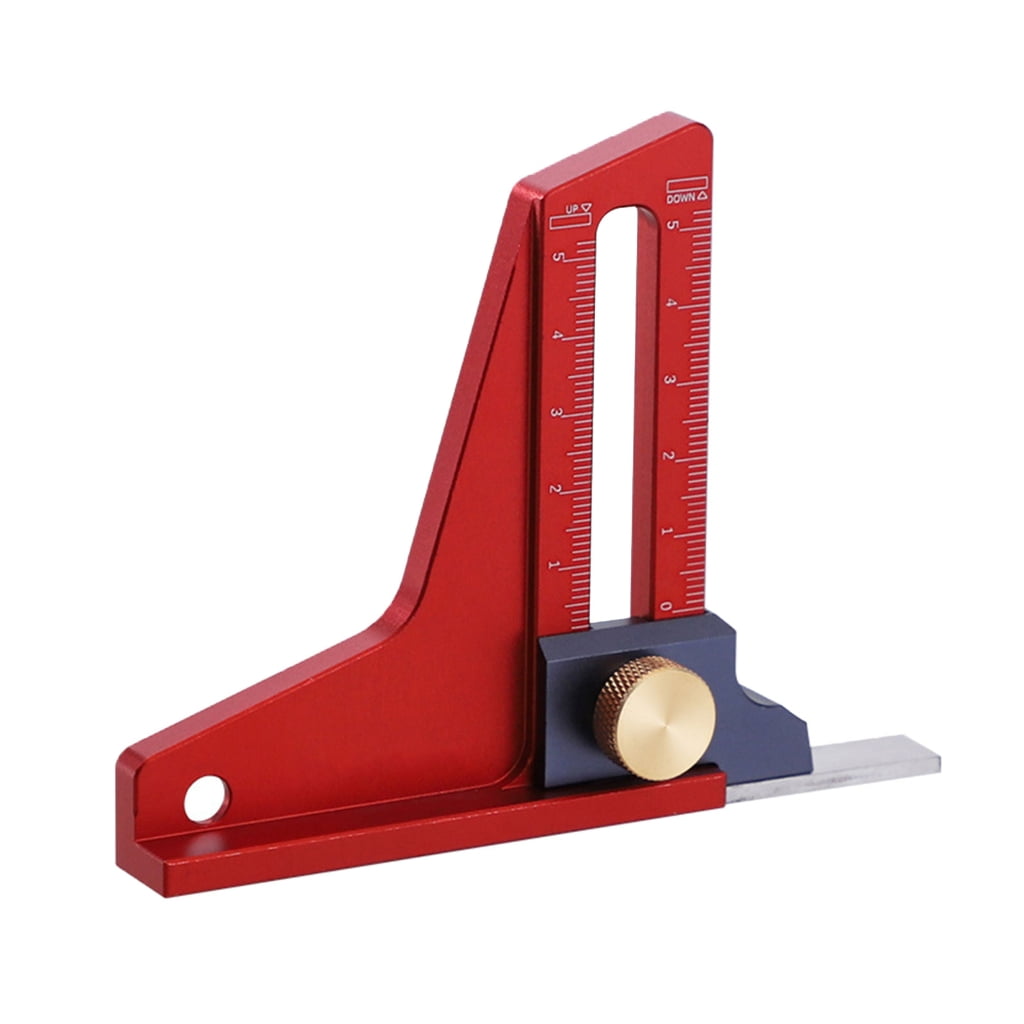Ciwanning Home Woodworking Aluminum Depth Measuring rule Height Gauge ...
