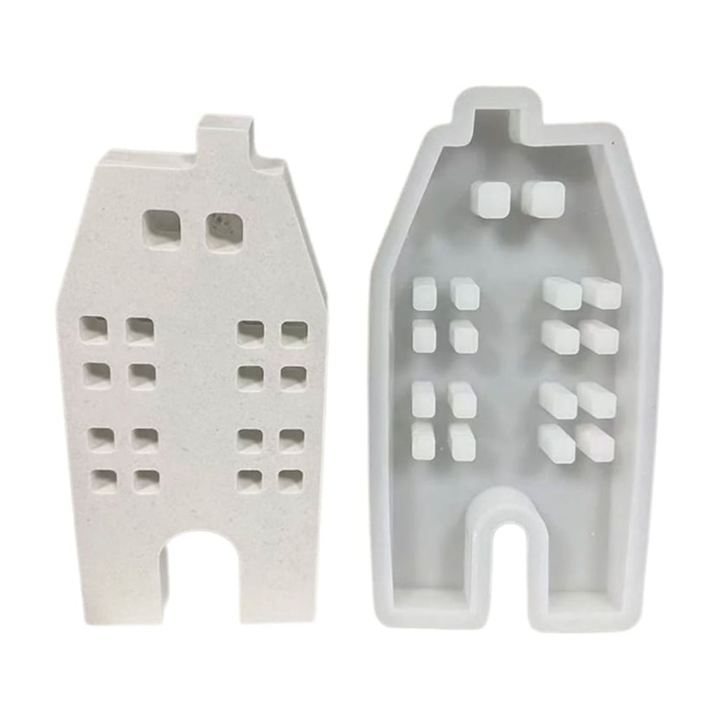 Ciwanning House Shaped Resin Molds for Craft Home Decorations Gypsum ...