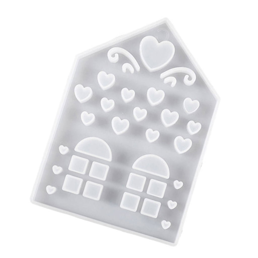 Ciwanning House Silicone Love House Molds Epoxy Resin Molds Craft ...
