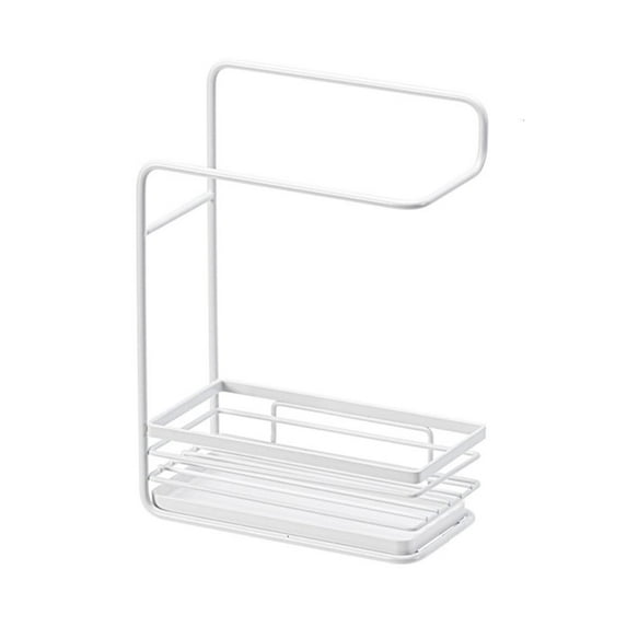 Ciwanning Kitchen Towel Storage Rack with Drain Tray Brush Sponge ...