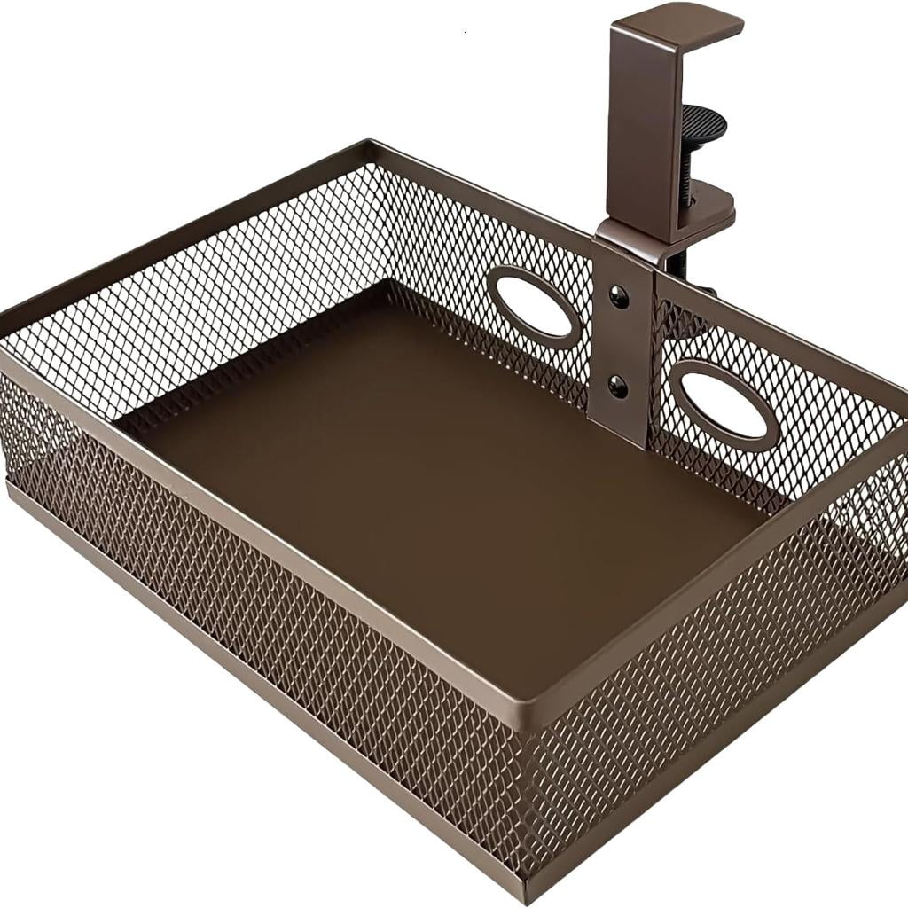 Ciwanning Large Capacity Under Desk Rack Office Supplies Holder Space ...