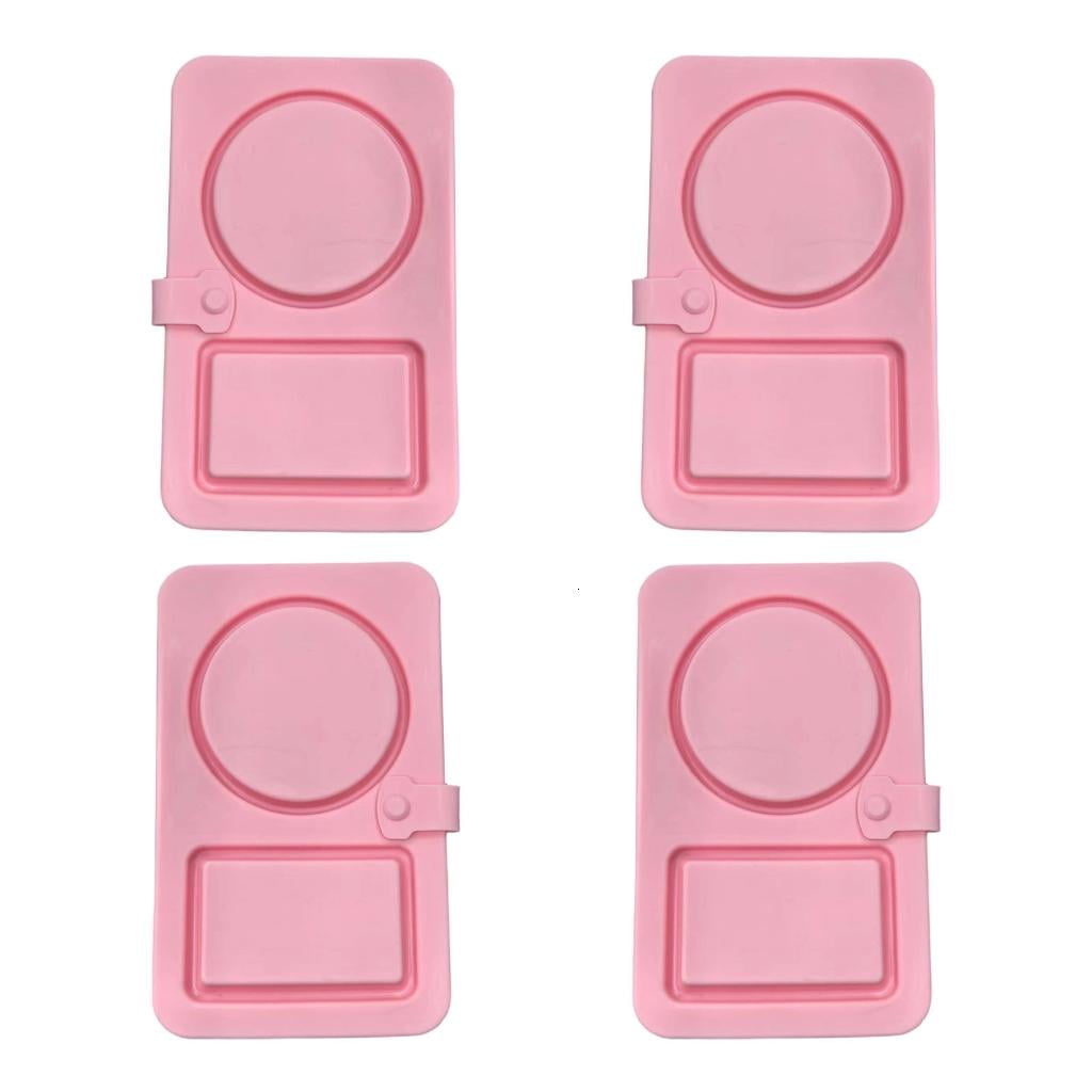 Ciwanning Leakproof Silicone Snacks Container Foldable 2 Section ...