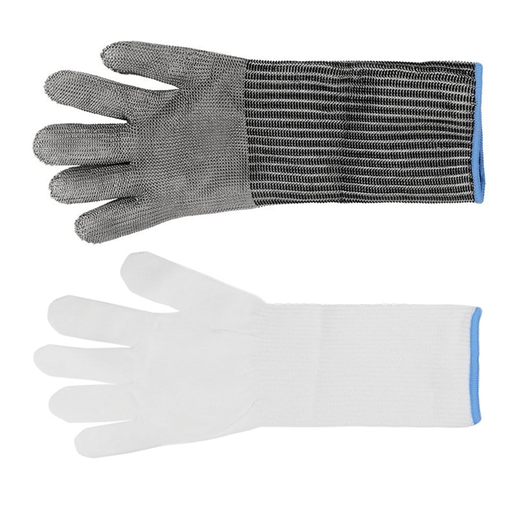 Ciwanning Levels 5 Cut Resistant Glove Stainless Steel Wire Metal Mesh ...